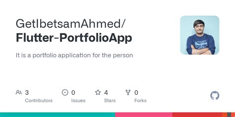Github Getibetsamahmedflutter Portfolioapp It Is A Portfolio