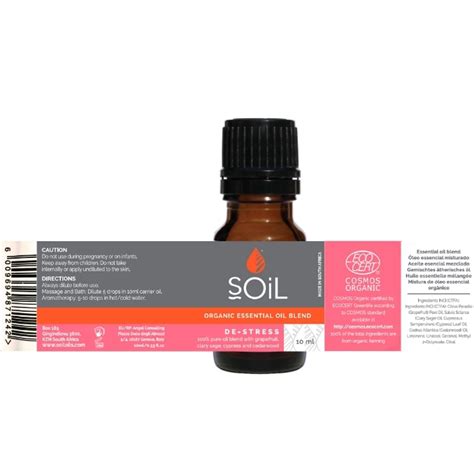 Soil Organic Aromatherapy De Stress Blend Arabian Organics