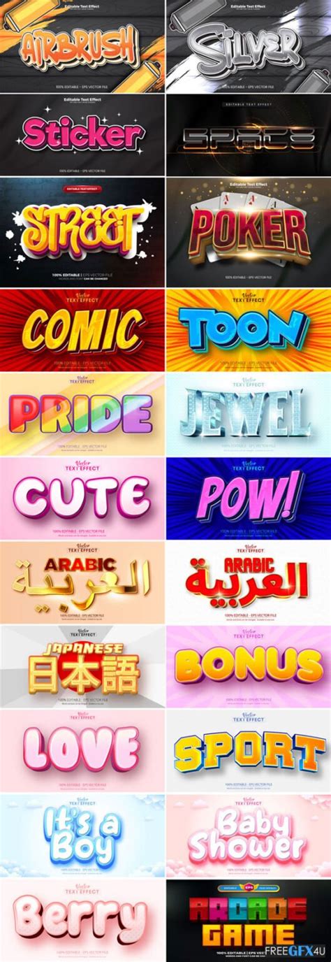 31 Editable Text Effects Free Download Photoshopresource