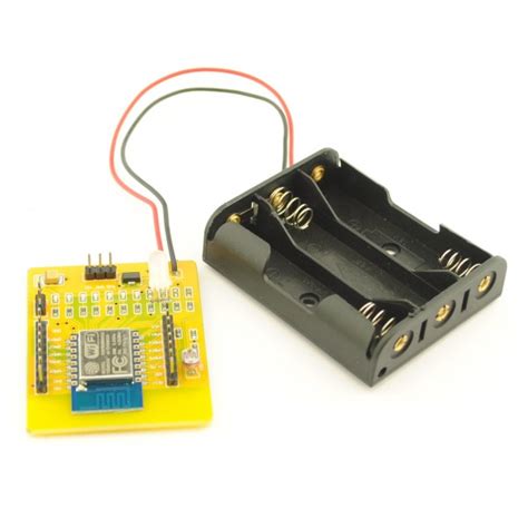 Esp8266 12 Board With Battery Holder Esp 12battery