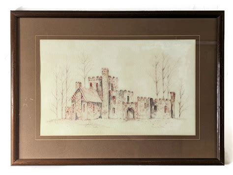 Sue Chaffee Original Drawing Of Squires Castle In Ne Ohio Etsy