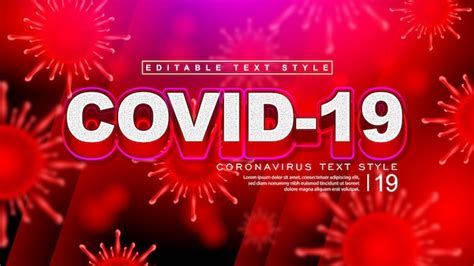 Premium Vector Covid 19 Coronavirus Text Style Effect