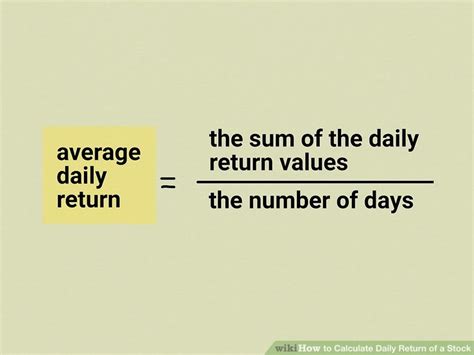 How To Calculate The Daily Return Of A Stock Finding And Interpreting Results
