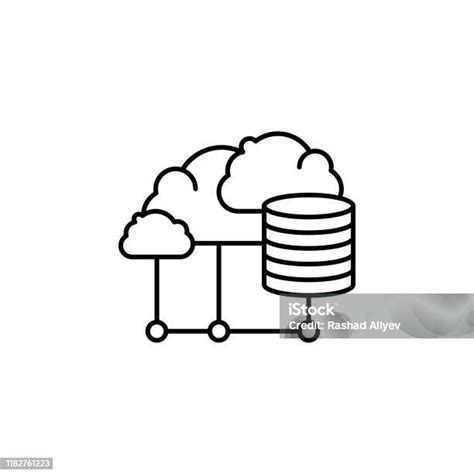 클라우드 컴퓨팅 아이콘입니다 Ui 및 Ux 웹 사이트 또는 모바일 응용 프로그램에 대한 인공 지능 아이콘의 간단한 라인 개요 벡터 0명에 대한 스톡 벡터 아트 및 기타