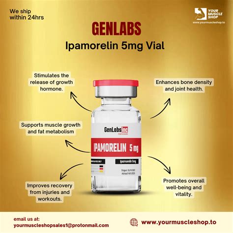 Ipamorelin 5mg Vial Genlabs Yourmuscleshop