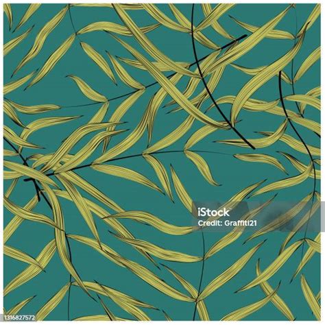 꽃 열대 정글 벡터 자연 그래픽 배경 텍스처 배경입니다 열대 잎 원활한 패턴 0명에 대한 스톡 벡터 아트 및 기타 이미지 0명 꽃 나무 나무 Istock
