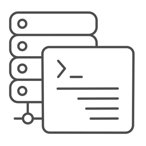 150 interface de linha de comando ilustração de stock gráficos