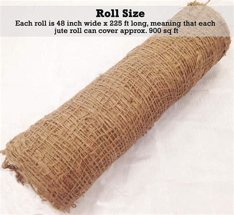 Jute Netting Erosion Control Biodegradable 4 Ft Or 8 Ft Wide