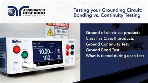 Earth Ground Continuity Test At Joel Viveros Blog