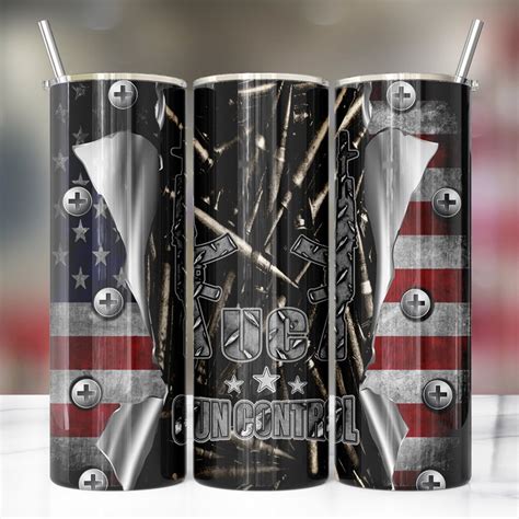 2nd Amendment Sublimation Tumbler Wrap Usa Flag 20oz Skinny Tumbler Sublimation Designs
