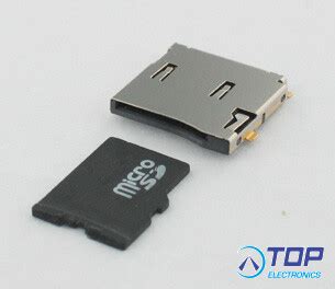 Micro SD Socket Push Push Type TOP Electronics