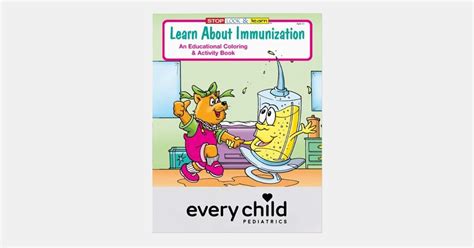 Learn About Immunization Coloring Book With Your Logo