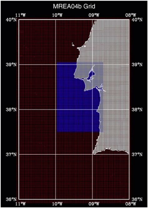 A Nested Grid System Was Applied To The Mrea04 Sea Trial Region Off