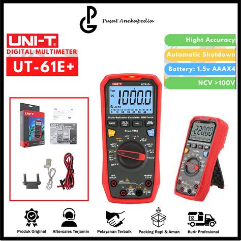 Jual Uni T Ut61e Professional Digital Multimeter Tester True Rms Ut61e Original Shopee Indonesia