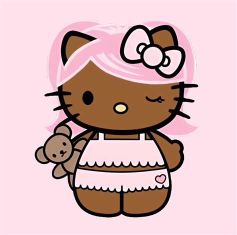 Images Hello Kitty Hello Kitty Art Hello Kitty Items Sanrio Hello Kitty Black Girl Cartoon