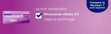 Amazon Basic Care Miconazole 7 Miconazole Nitrate Vaginal