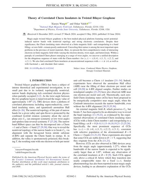 Pdf Theory Of Correlated Chern Insulators In Twisted Bilayer Graphene