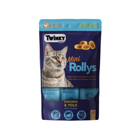 Bolsa Twinky Snack Gato Mini Rollys Yema Huevo 3x10gr San Dimas 12