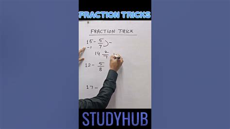 Fraction Simplification Tricks Maths Mathtricks Shorts Youtube