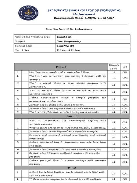 Java Programming 10 Marks Pdf Method Computer Programming Class Computer Programming