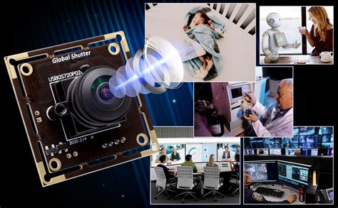 ELP 1MP USB Camera Global Shutter Monochrome Color 1280x720P 60fps Camera Module AR0144 Sensor