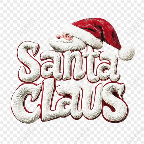 산타클로스 편집 가능한 Psd 텍스트 효과 Png 일러스트 무료 다운로드 Lovepik