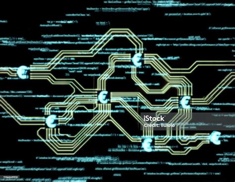 3d 일러스트레이션 전자 금융 기술 네트워크 데이터 전송 및 프로그래밍 데이터 보호 유로 개념에 대한 스톡 사진 및 기타 이미지 Istock