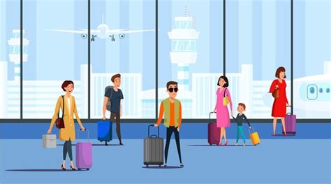 가족 여행 무료 벡터