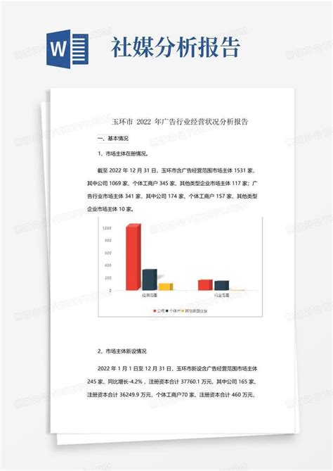玉环市2022年广告行业经营状况分析报告word模板下载编号qvjmwpgw熊猫办公