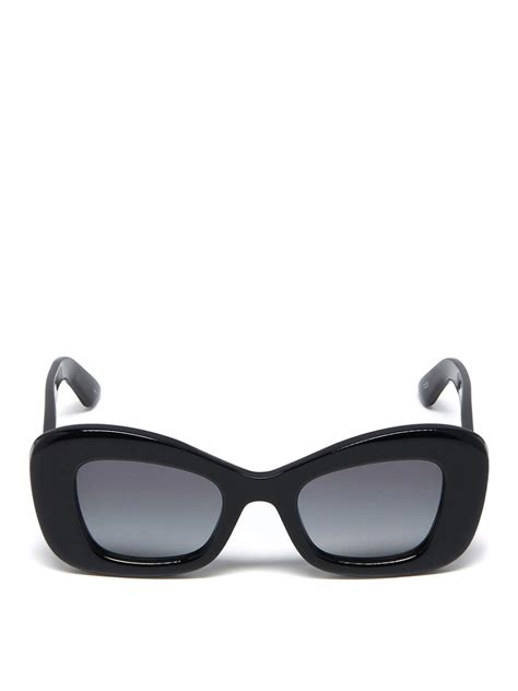 Glasses Alexander Mcqueen Bold Cat Eye Frame Sunglasses 760631j07491053