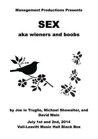 Sex Aka Wieners And Boobs Colin Palmer