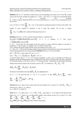 Application Of Fuzzy Algebra In Coding Theory PDF Programming Languages Computing