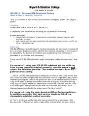 MCCG212 Week 6 Medical Necessity Scenarios Tagged Pdf MCCG212 Advanced ICD Diagnostic