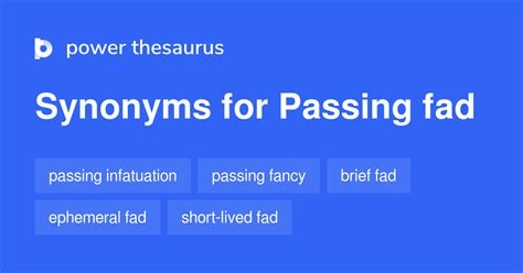 Passing Fad Synonyms 48 Similar Words And Phrases