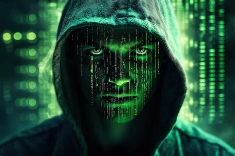 Premium Ai Image Mysterious Face Of Anonymous Hacker