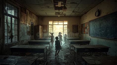 Creepy Abandoned Classroom Stock Illustrations 105 Creepy Abandoned