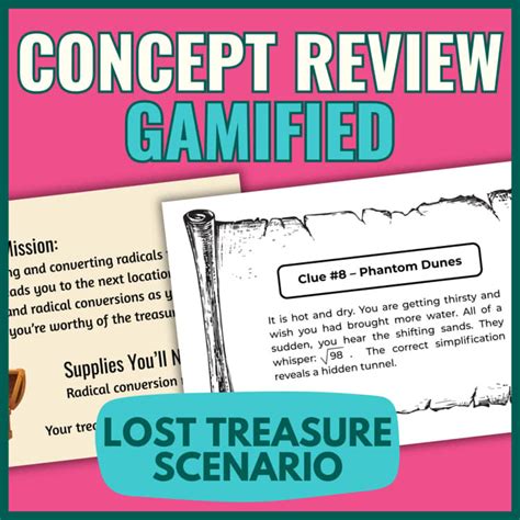Simplifying Radicals Square Cube Roots Treasure Hunt Mystery Activity