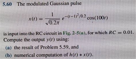 5 60 The Modulated Gaussian Pulse