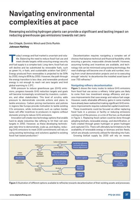 Digital Refining Ptq On Linkedin Catalysts Decarbonization