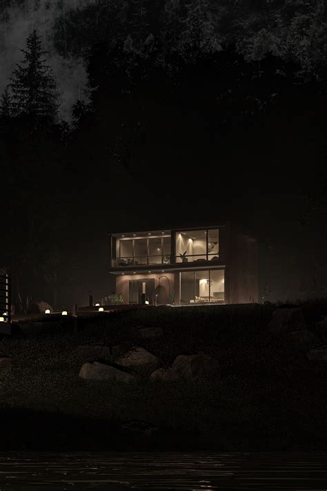 Forest House Modellingandvisulization Cgi 16 Images Behance