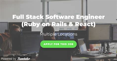 Full Stack Software Engineer Ruby On Rails And React Wakapi