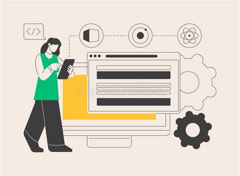 Cross Platform Frameworks Abstract Concept Vector Illustration Stock