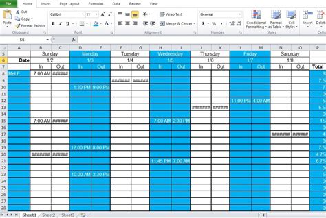 Employee Shift Schedule Generator Excel Template Excel TMP