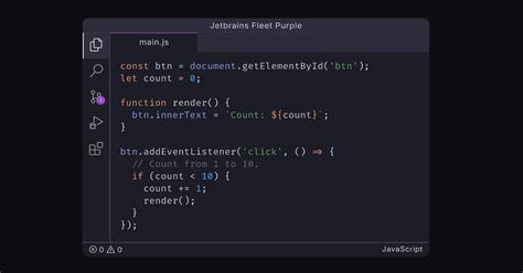 Jetbrains Fleet Theme By Vulfpeck Vs Code Themes