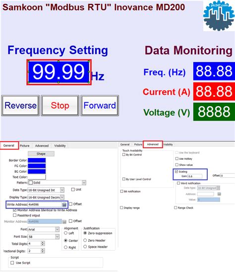Samkoon Hmi Modbus Rtu Inovance Md200 Tutorial