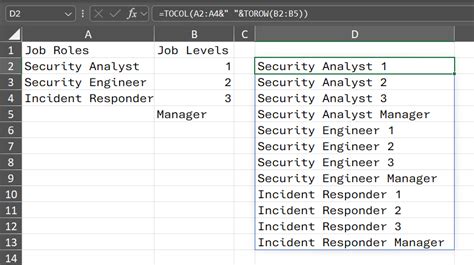 Microsoft Excel Trying To Concatenate A Row And Variable Columns