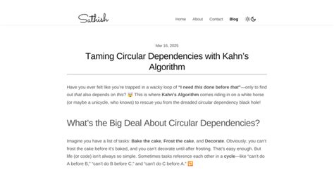 ever had tasks modules or builds that depend on each other — and you