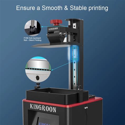 High Quality Kingroon Kp6 Pro 4k 66 Resin 3d Printer Lcd Printer 3d For Uv Resin Diy 3d