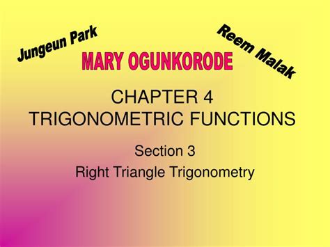 Ppt Chapter 4 Trigonometric Functions Powerpoint Presentation Free Download Id 3911361