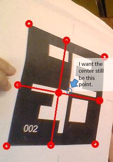 C How To Find Center Of A Marker In An Accurate Way Stack Overflow